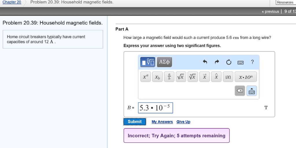 Solved Chapter 20 oblem 20.39: Household magnetic fields. | Chegg.com