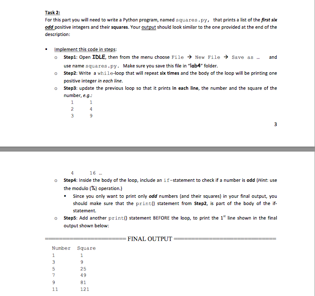 Solved Task 2: For this part you will need to write a Python | Chegg.com