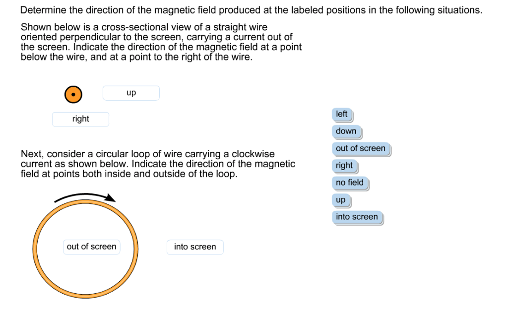 Solved Determine the direction of the magnetic field | Chegg.com