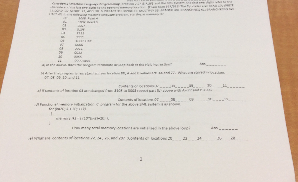Solved Question 2] Machine Language Programming Iproblem | Chegg.com