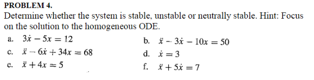 Solved Determine whether the system is stable, unstable or | Chegg.com