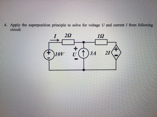 Solved Apply the superposition principle to solve for | Chegg.com