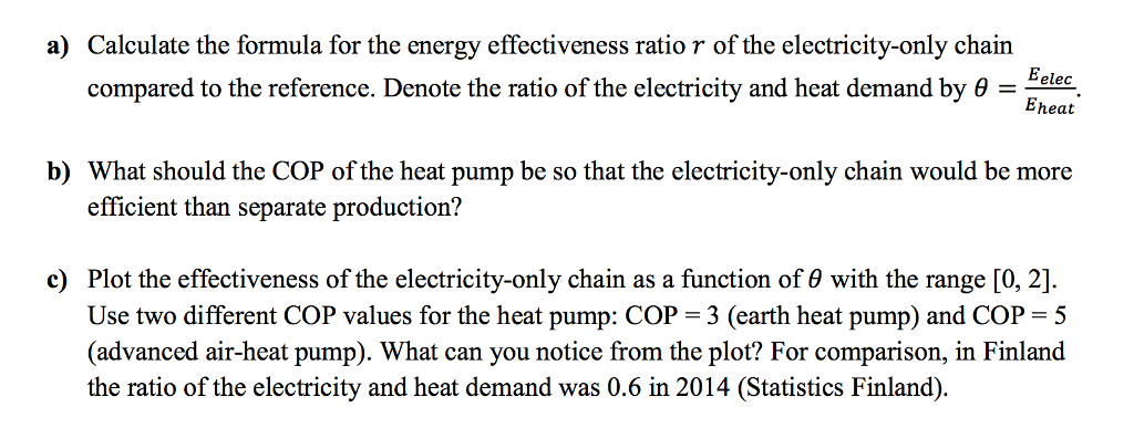 of the electricity-only chain Calculate the formula | Chegg.com