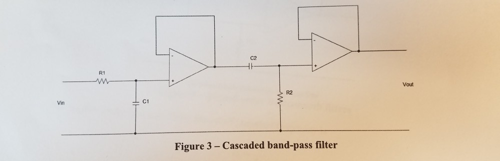 Solved Part 1 - Cascaded band-pass filter Derive the | Chegg.com