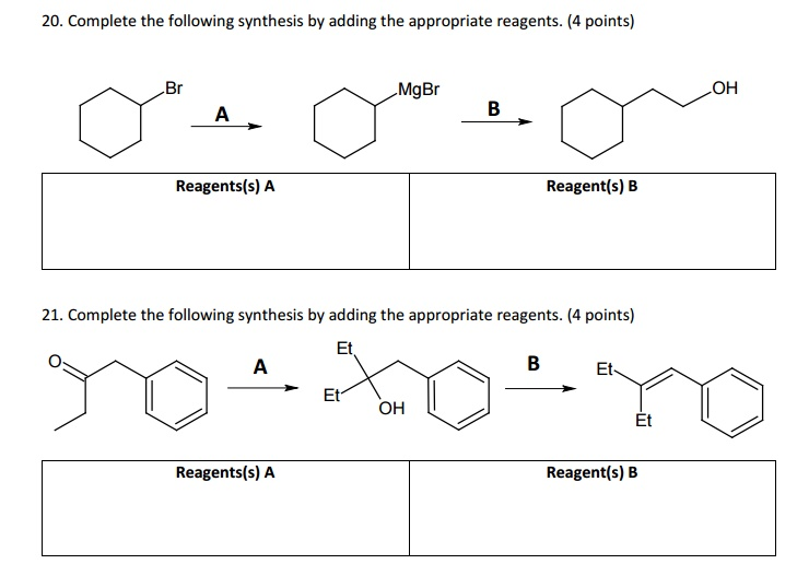 Solved Complete the following synthesis by adding the | Chegg.com