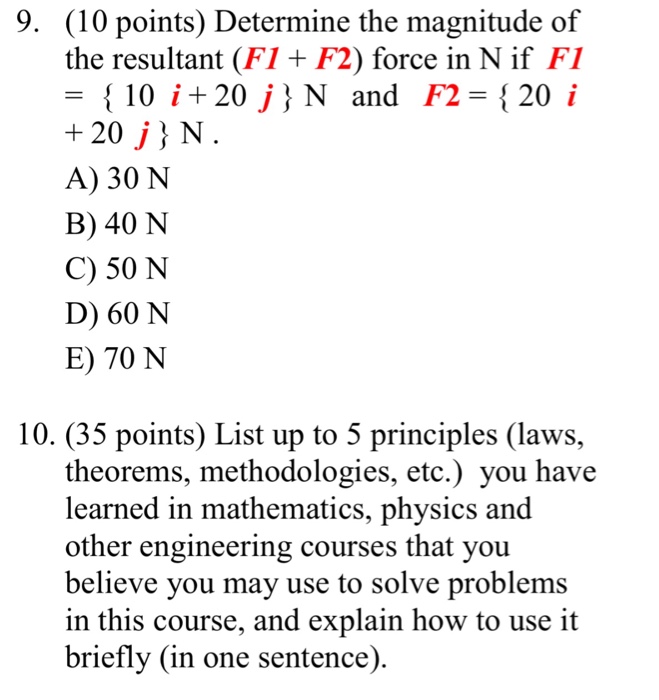 Solved Determine the magnitude of the resultant (F1 + F2) | Chegg.com