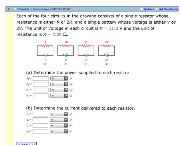 Solved Each of the four circuits in the drawing consists of | Chegg.com