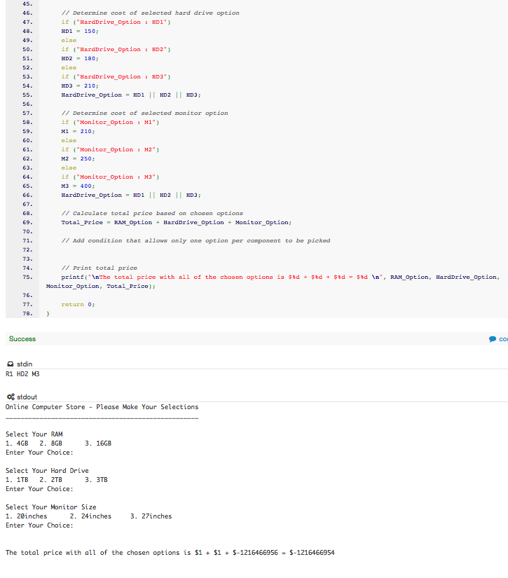 Solved C Code This Is The Problem Calculate The
