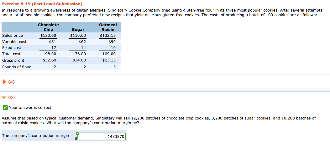 Solved Exercise 8-15 (Part Level Submission) In response to | Chegg.com