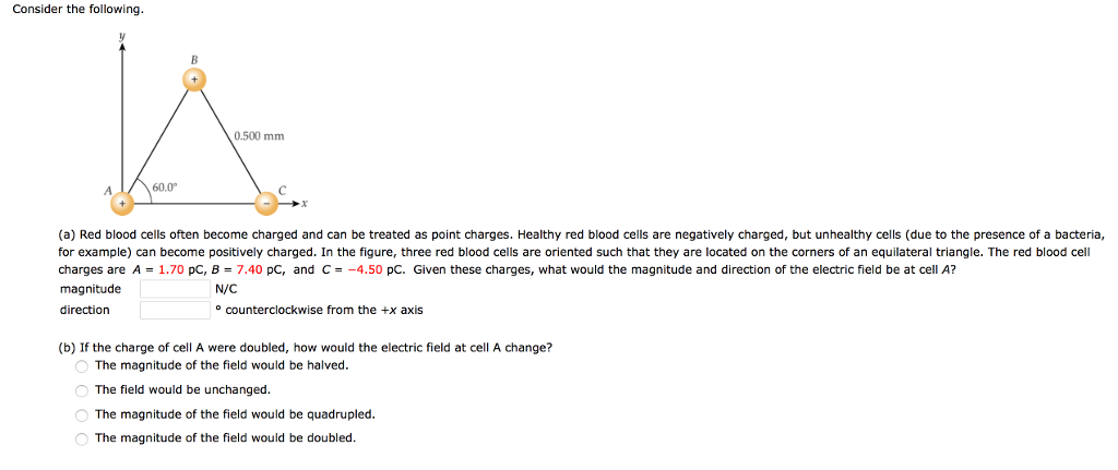 Solved Consider the following. a) Red blood cells often | Chegg.com
