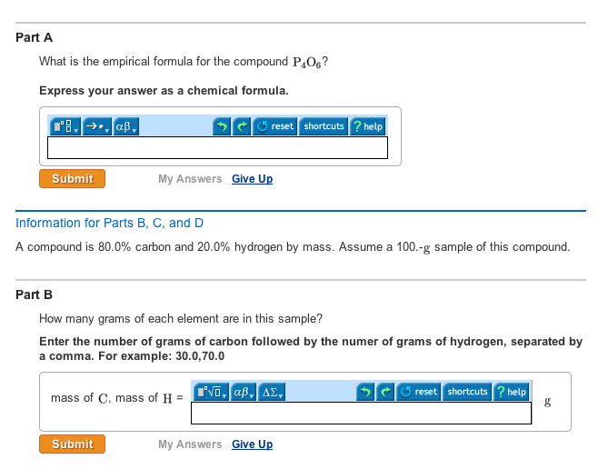Solved What is the empirical formula for the compound P406? | Chegg.com
