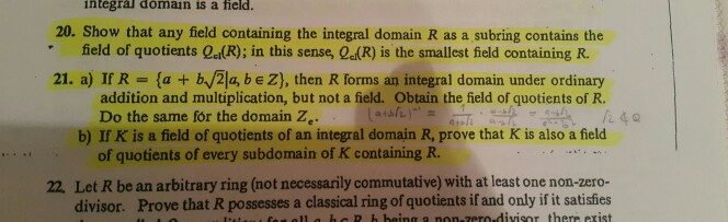 Solved 11. a) Prove that every field is a principal ideal | Chegg.com