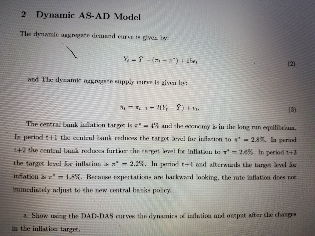 Solved a. Show using the DAD-DAS curves the dynamics of | Chegg.com
