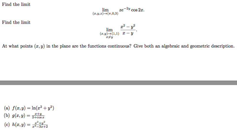 Solved Find The Limit Lim x Y Z Rightarrow pi 0 3 Chegg solved-find-the-limit-lim-x-y-z-rightarrow-pi-0-3-chegg