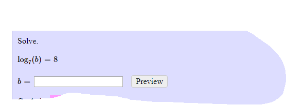 Solved Solve log,(b) 8 Preview | Chegg.com