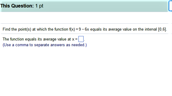 Solved Find the point(s) at which the function f(x) = 9 - 6x | Chegg.com