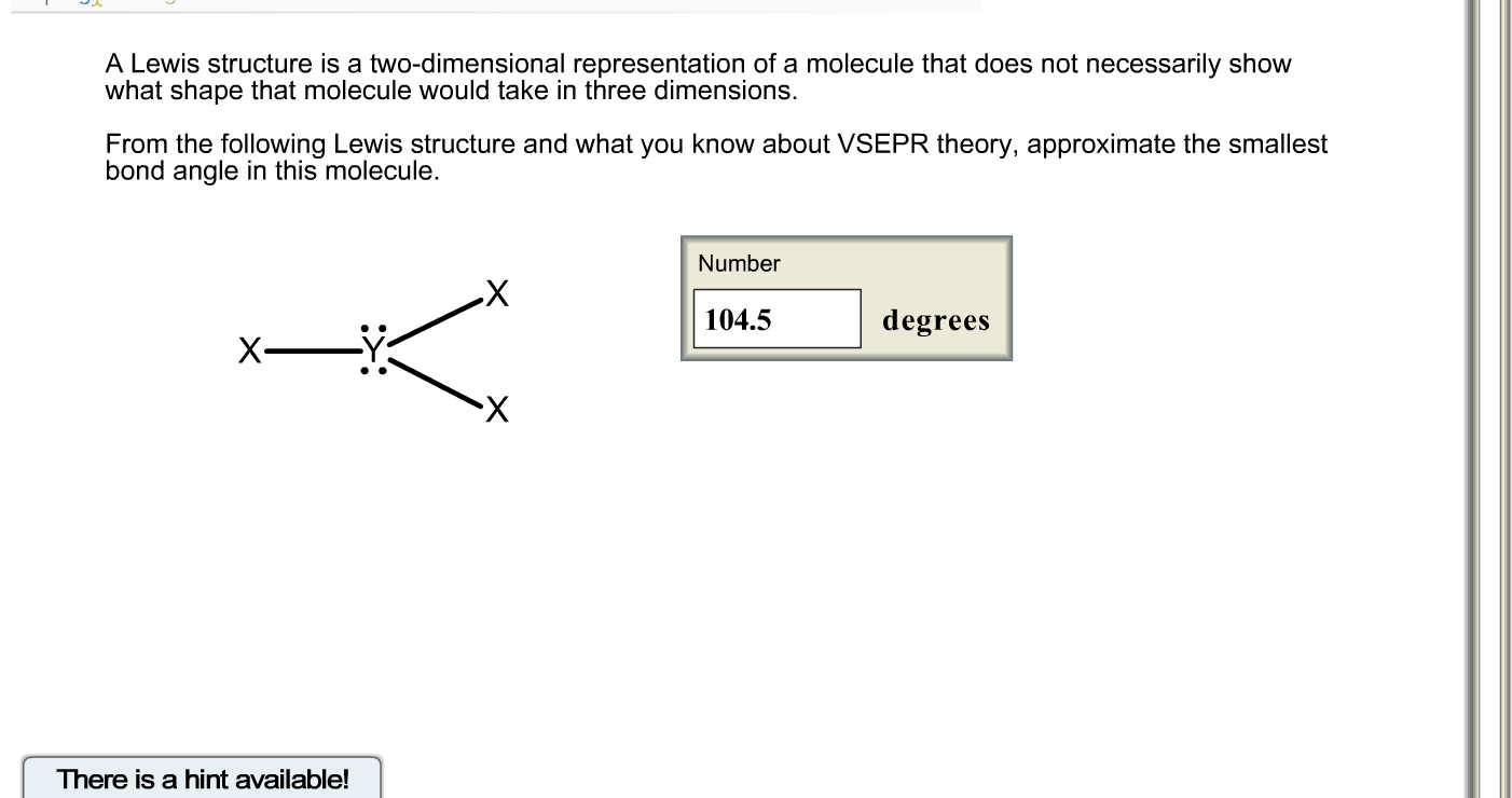 Solved A Lewis structure is a two-dimensional representation | Chegg.com