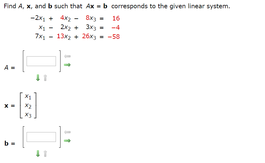 Solved Find A X And B Such That A X B Corresponds To The Chegg