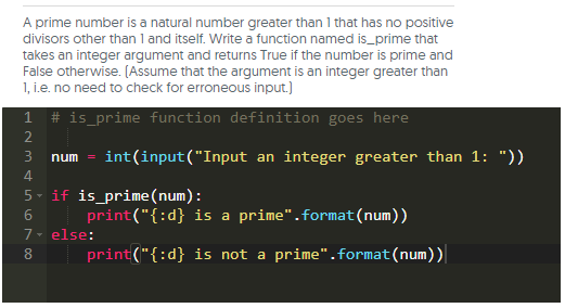 Solved A prime number is a natural number greater than 1 | Chegg.com