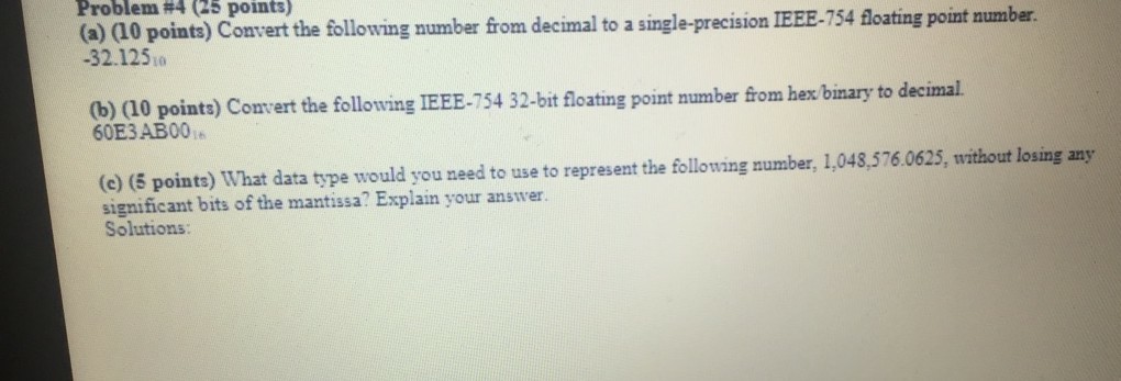 Solved Convert the following number from decimal to a | Chegg.com