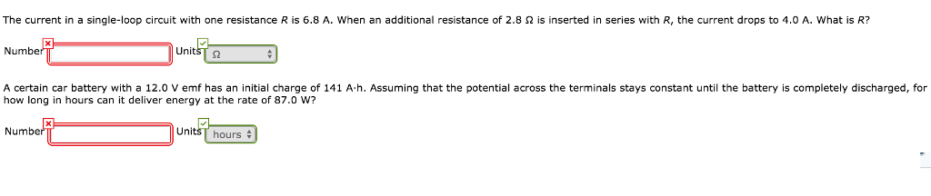Solved The current in a single-loop circuit with one | Chegg.com
