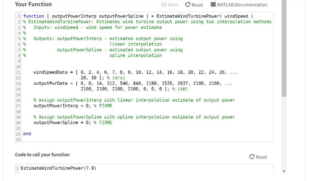 Solved Fix the code % FIX ME To Make It run correctly. | Chegg.com
