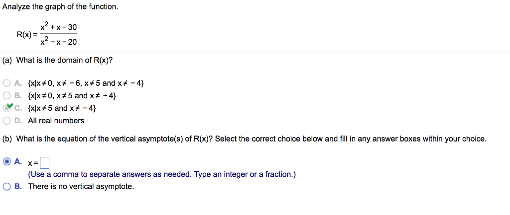 Solved Analyze the graph of the function. R(x) = x^2 + x - | Chegg.com