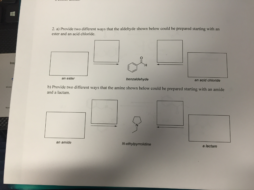 Solved Provide two different ways that the aldehyde shown | Chegg.com
