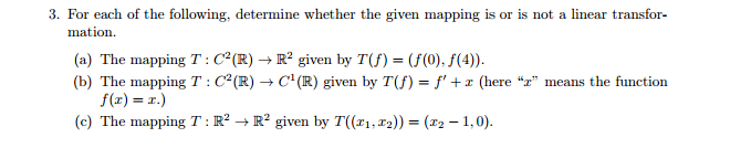For each of the following, determine whether the | Chegg.com
