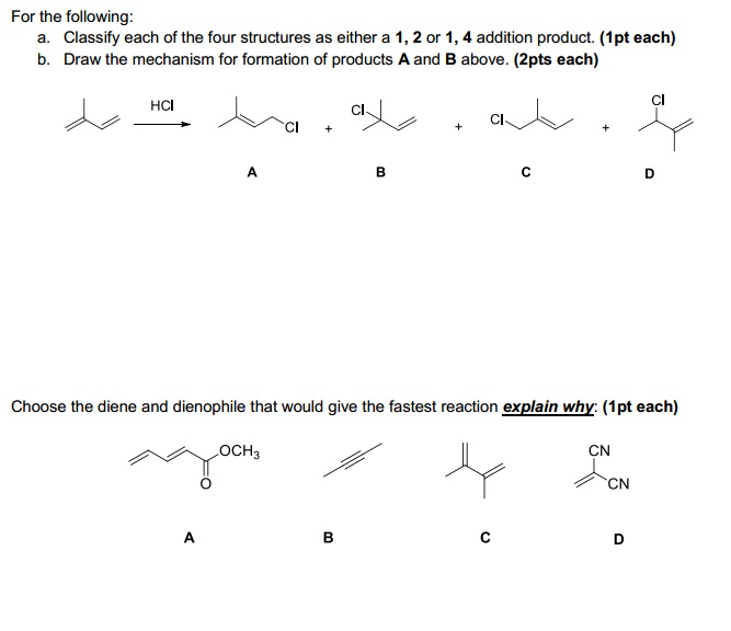 Solved A Classify Each Of The Four Structures As Either A 6825