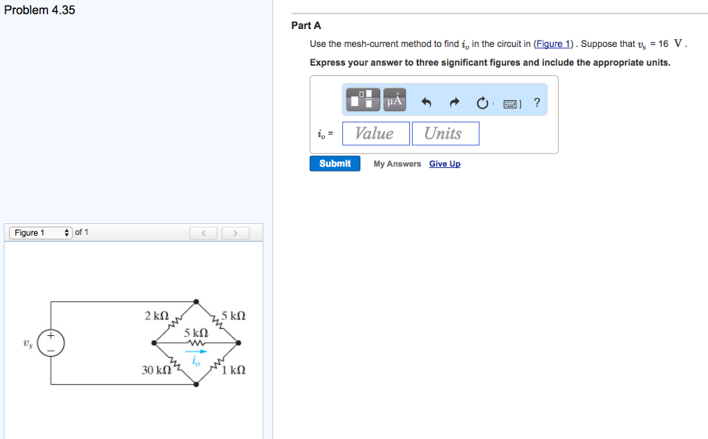 Solved Problem 4.35 Part A Use the mesh-current method to | Chegg.com