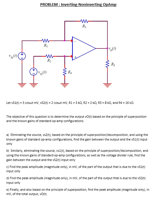 Solved PROBLEM : Inverting-Noninverting OpAmp R3 R1 S1 R2 RL | Chegg.com