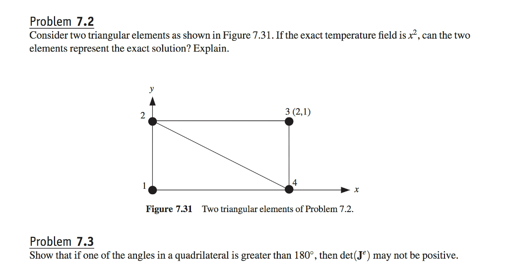 Solved Consider two triangular elements as shown in Figure | Chegg.com