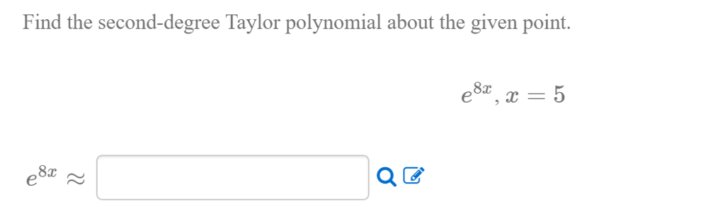 Solved Find The Second Degree Taylor Polynomial About The
