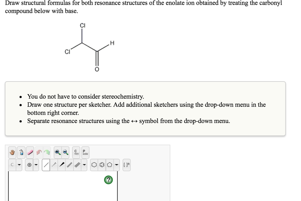 Solved Draw structural formulas for both resonance | Chegg.com