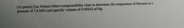 Solved Use Nelson-Obert compressibility chart to determine | Chegg.com