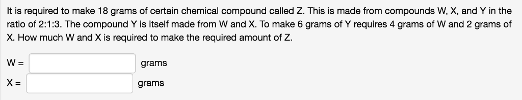 Solved It is required to make 18 grams of certain chemical | Chegg.com