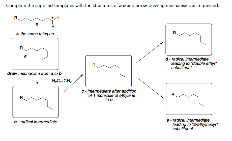 Solved 3. Free radical polymerization of ethylene generates | Chegg.com