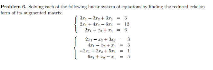 Solved Problem 6. Solving each of the following linear | Chegg.com