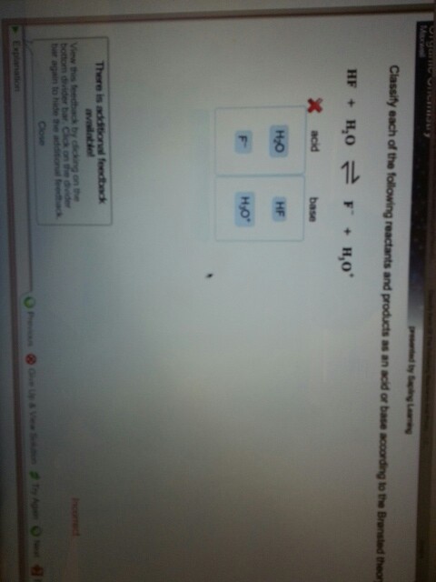 Solved Classify each of the following reactants and products | Chegg.com