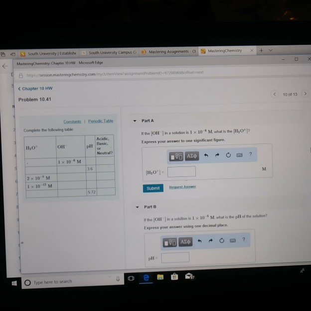 Solved Problem 10.34 9 of 13 Constants 1 Periodic Table Part | Chegg.com