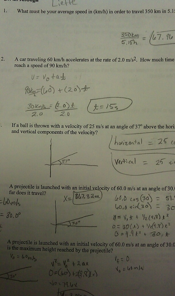 Solved What Must Be Your Average Speed In km h In Order To Chegg
