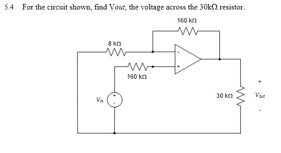 Solved For the circuit shown, find V_out, the voltage across | Chegg.com