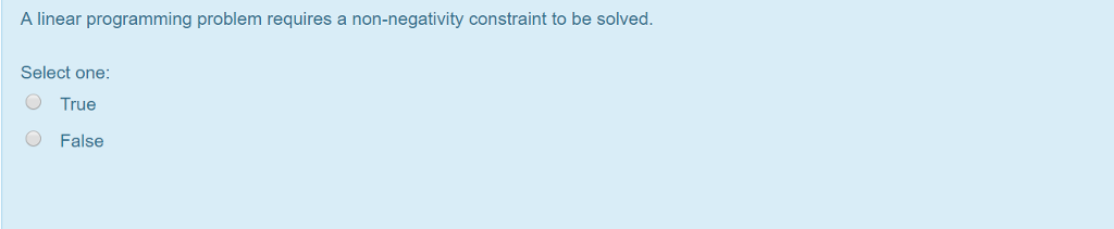 Solved A linear programming problem requires a | Chegg.com