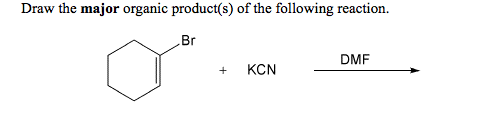 Solved Draw the major organic product(s) of the following | Chegg.com
