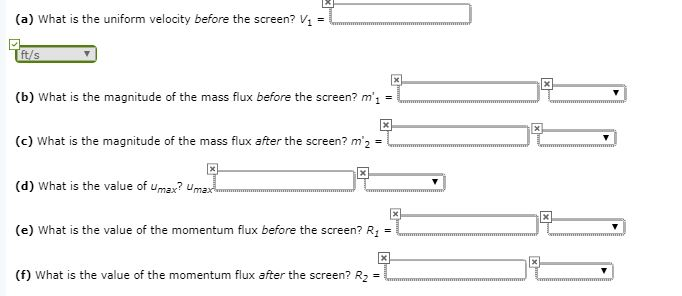 Solved A variable mesh screen produces a linear and | Chegg.com