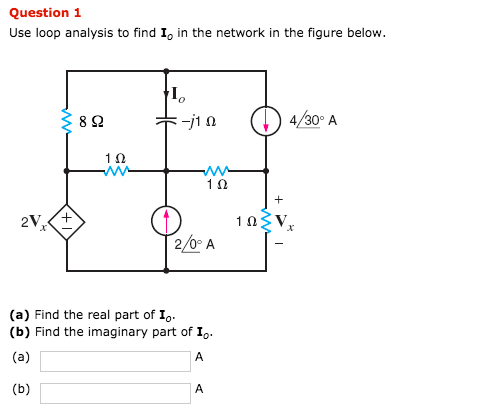 Solved Question 1 Find Io in the circuit in the figure below | Chegg.com