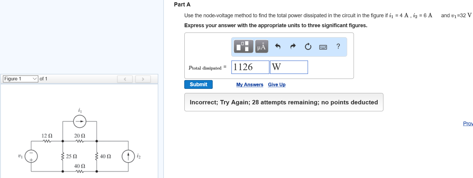 Solved Use the node-voltage method to find the total power | Chegg.com