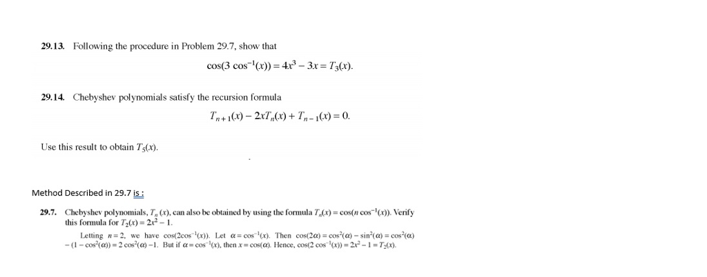 Solved 29.13. Following the procedure in Problem 29.7, show | Chegg.com