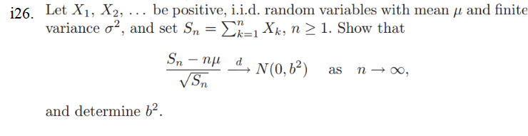 Solved Let Xi, X2, . . . be positive, iid. random variables | Chegg.com